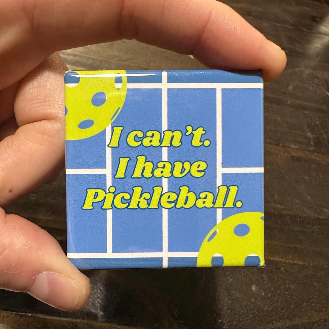 Pickleball Magnet 2" - Funny Refrigerator Locker Magnet - Etsy