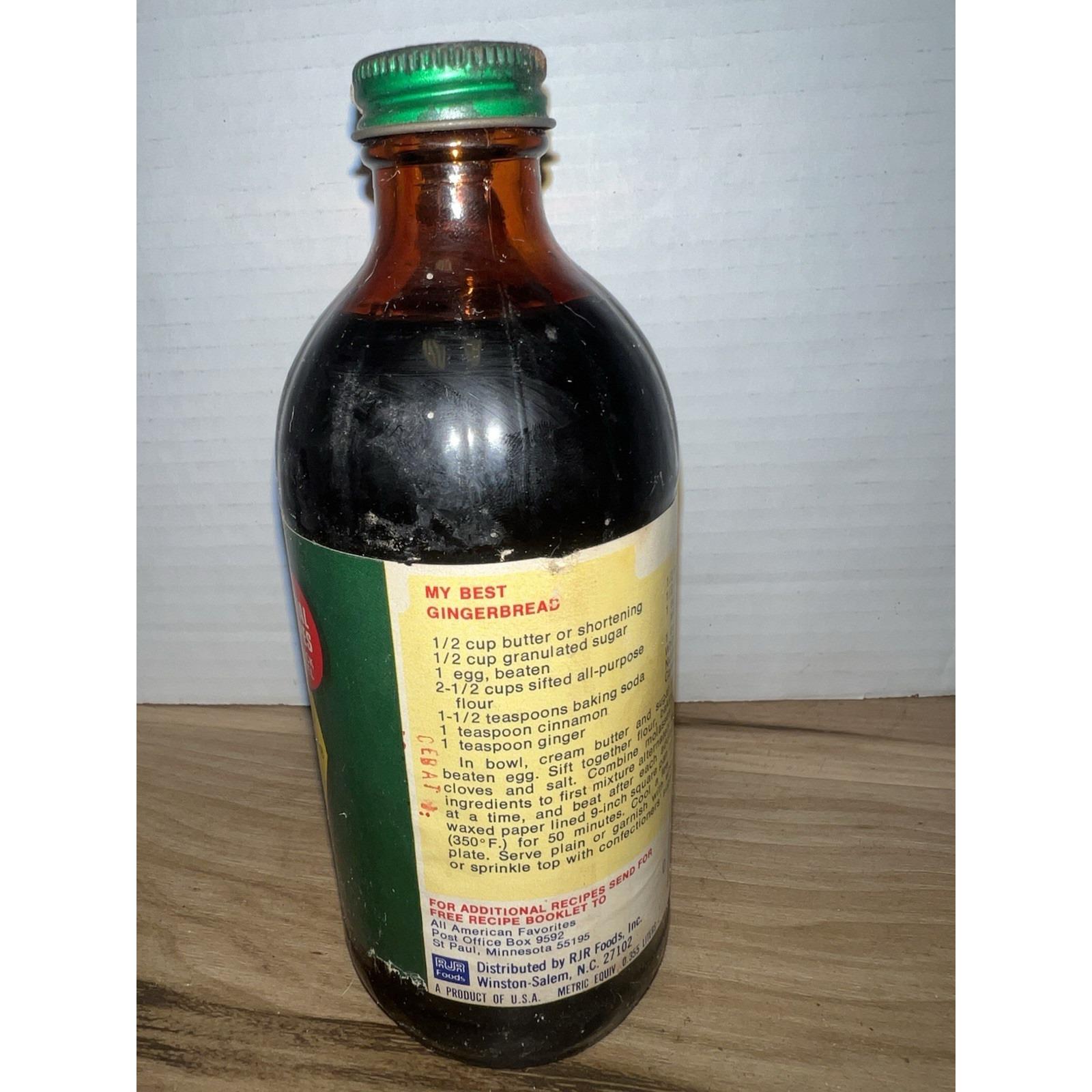 Vtg 70s Full Unopened Brer Rabbit Molasses 12 Oz Glass Bottle - Etsy