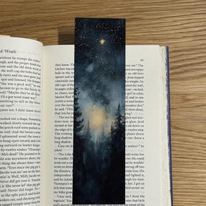 Starry Night Watercolour Bookmarks Set of 5, Premium 200 GSM Reading ...