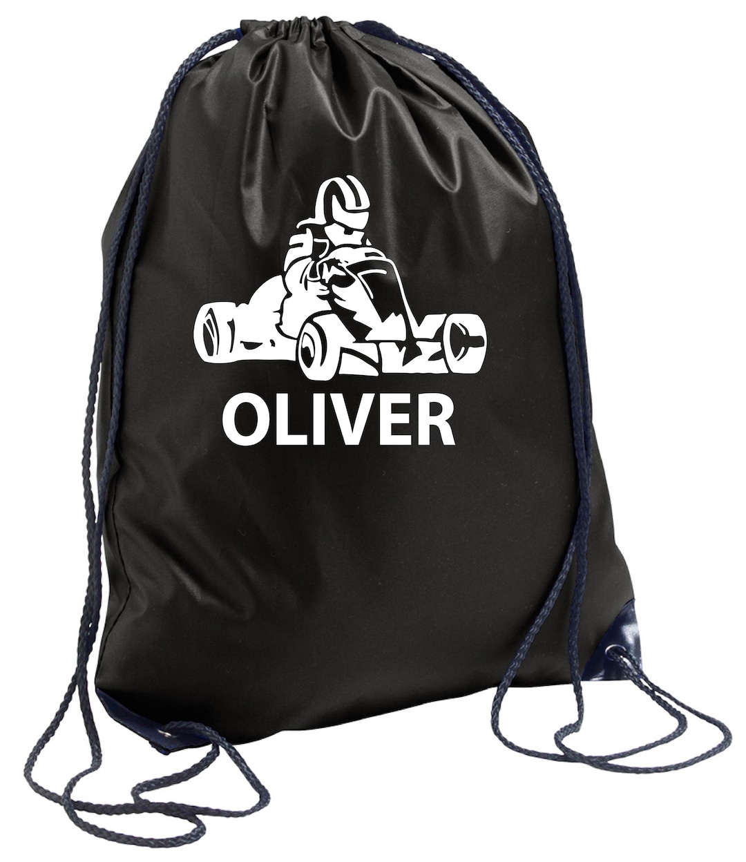 Personalised PE Bag Gym Bag Go Karting, Birthday , School Sports Bag ...