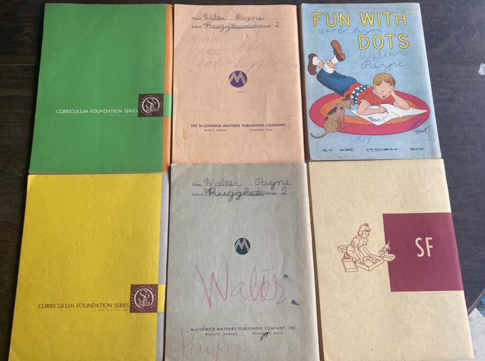 Vintage Workbooks From the 1950s 50s School Ephemera Craft Junk Journal ...