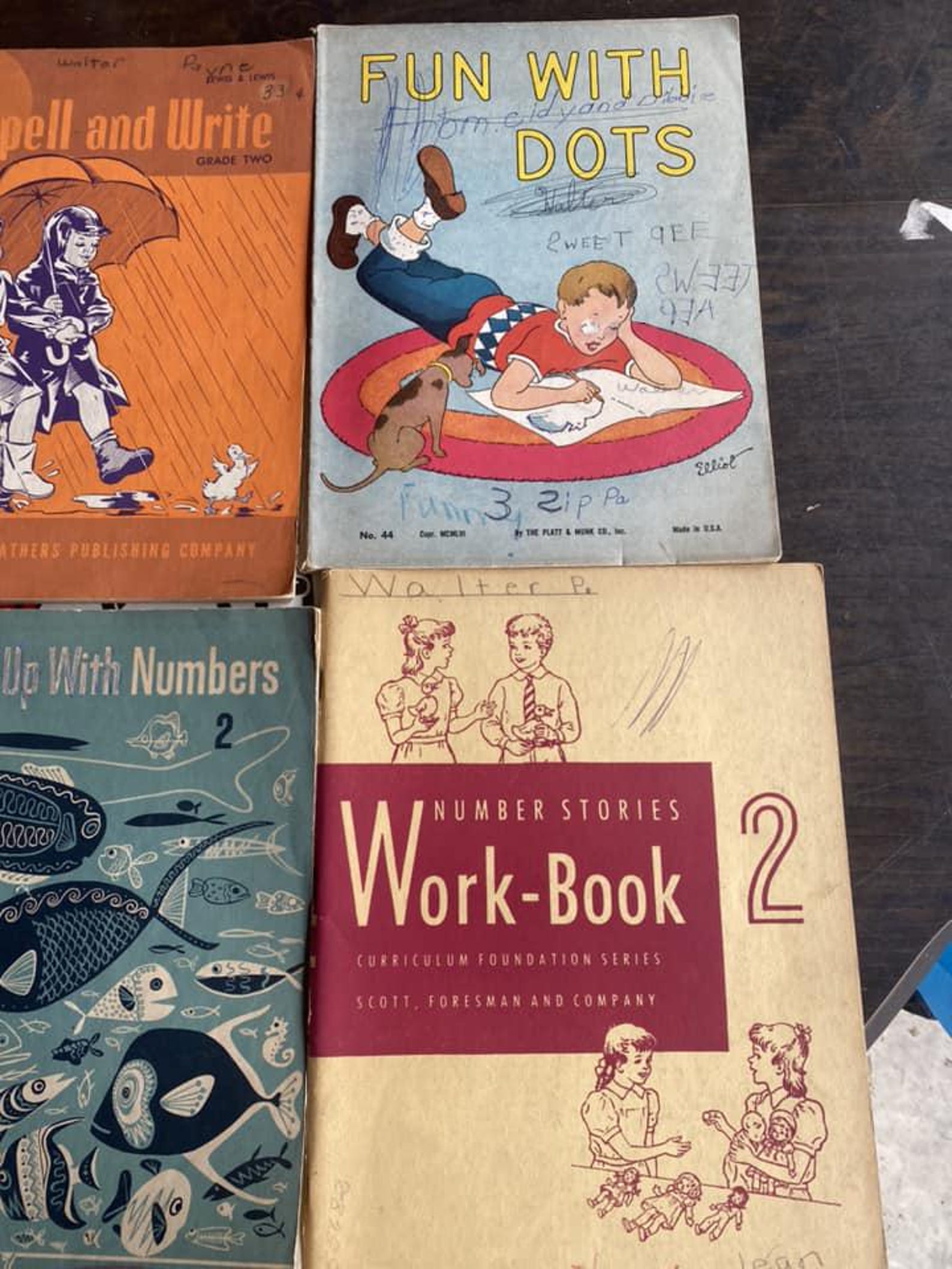 Vintage Workbooks From the 1950s 50s School Ephemera Craft Junk Journal ...