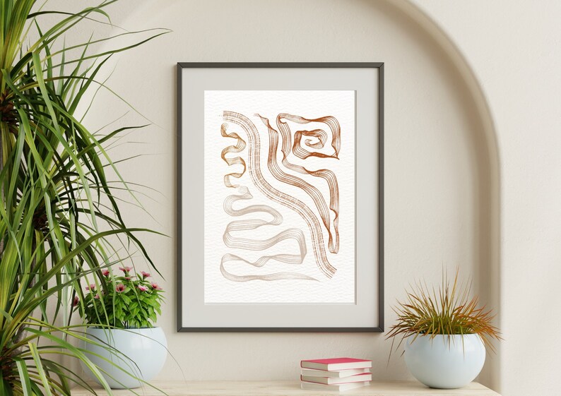Set of 3 Prints, Boho Botanical Art Set, Boho Art Set, Botanical House ...