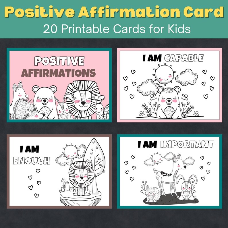 20 Positive Affirmations for Kids Positive Affirmations for Kids ...