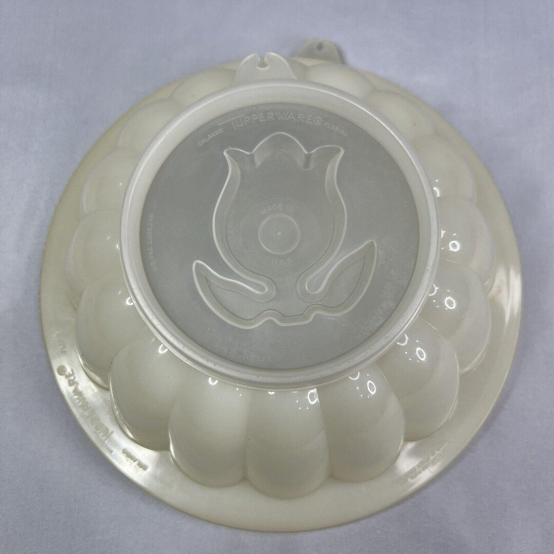 3 Piece Tupperware Jello Mold Ice Ring Tulip White - Etsy