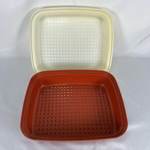 Vintage Tupperware Large Meat Marinade Tenderizer Keeper Container ...