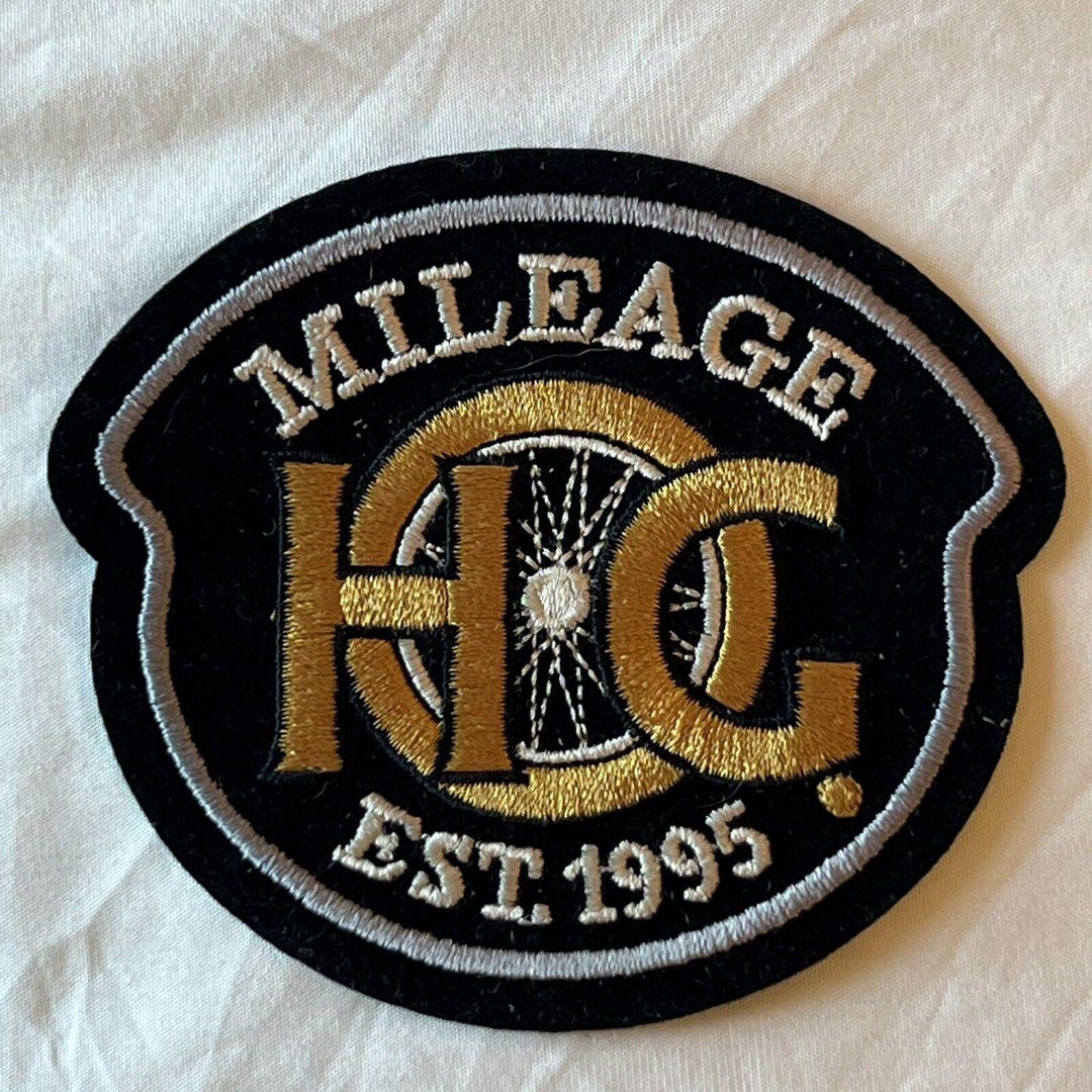 Harley Davidson Mileage Patch EST 1995 HOG Miles Motorcycle Owners ...