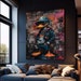 Street Style Duck Canvas, Urban Graffiti Art, Hipster Duck Painting ...
