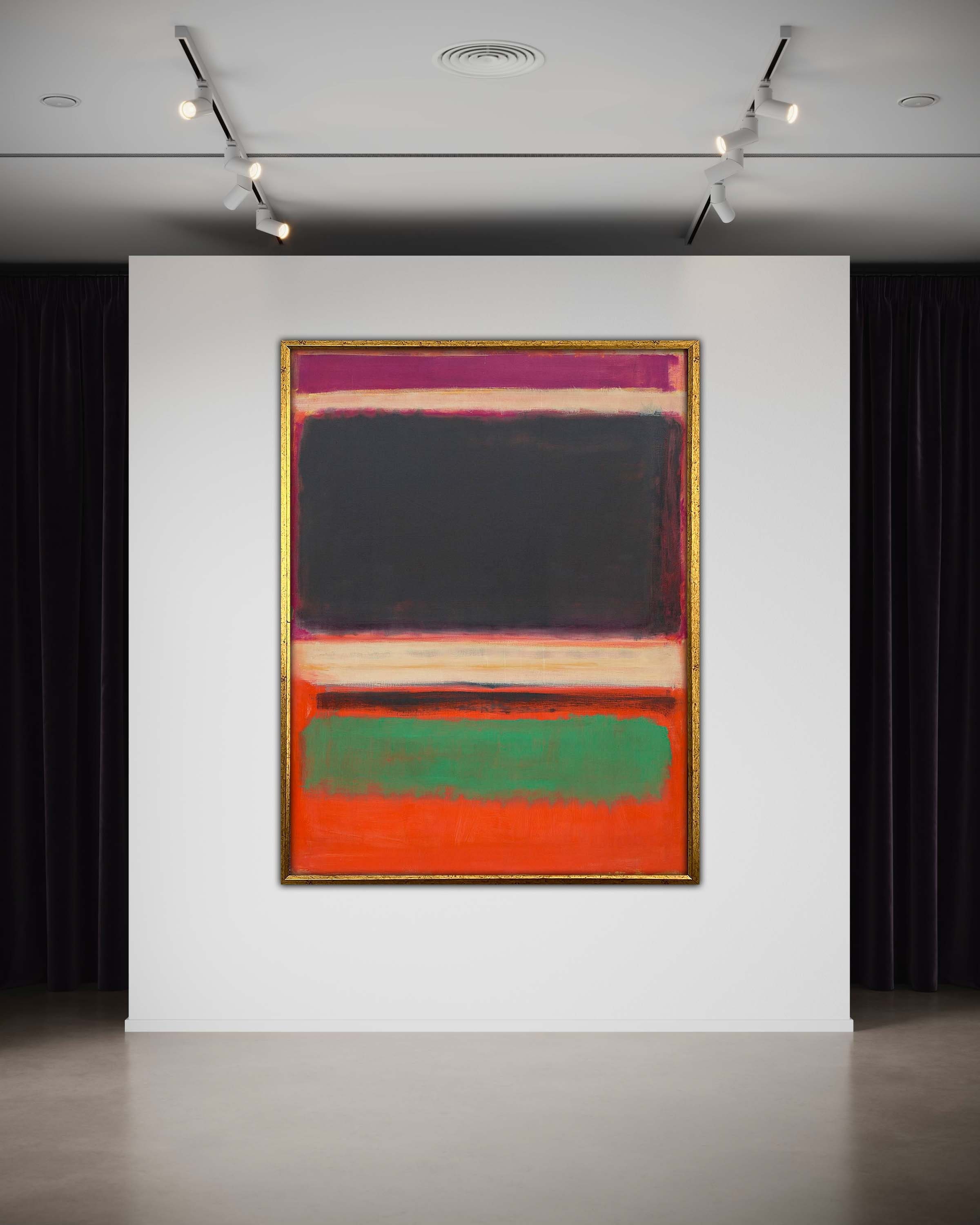 Mark Rothko Mix Framed Canvas Painting, Abstract Wall Art, Handmade ...