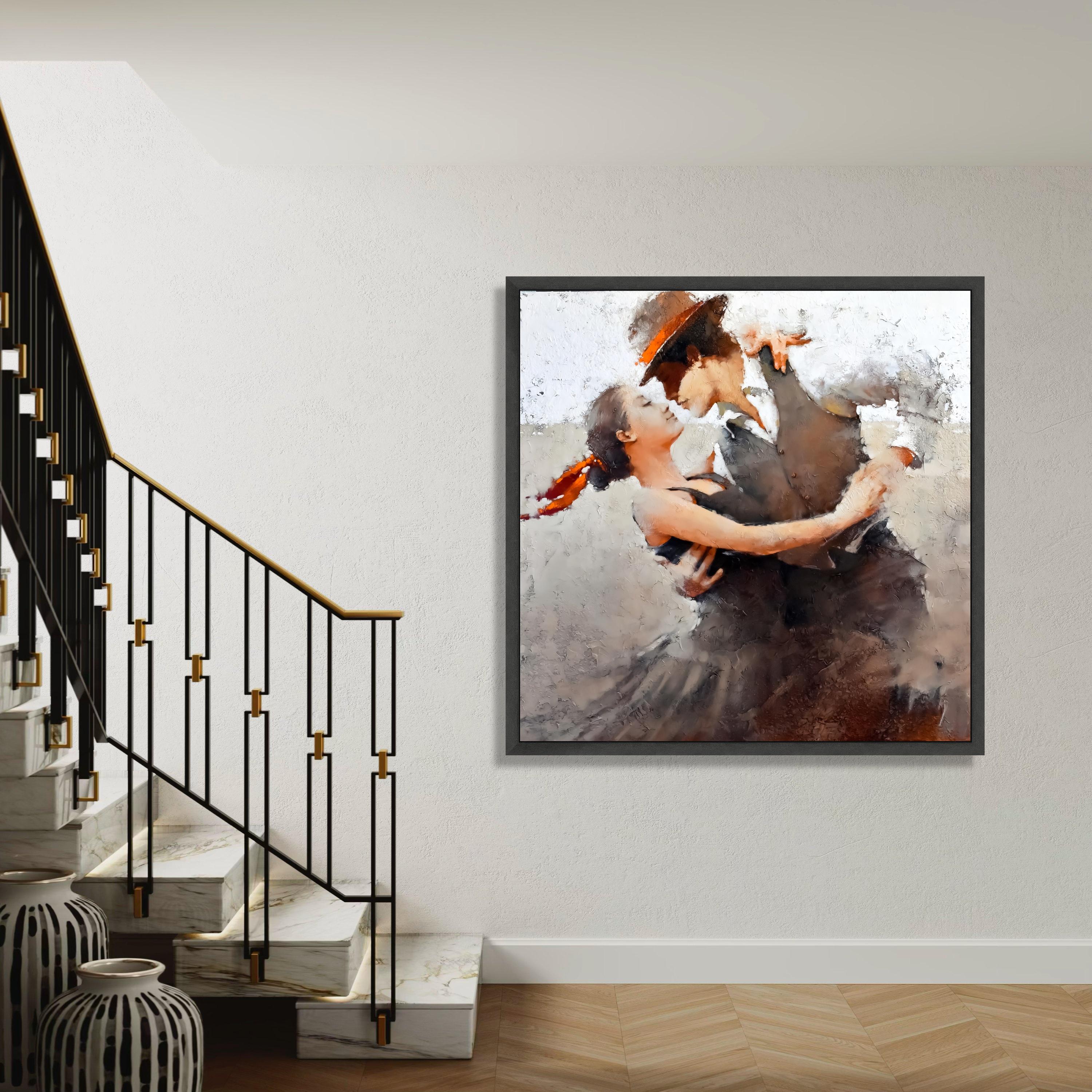 Passionate Tango Dance Couple Canvas, Romantic Dance Wall Art, Ballroom ...