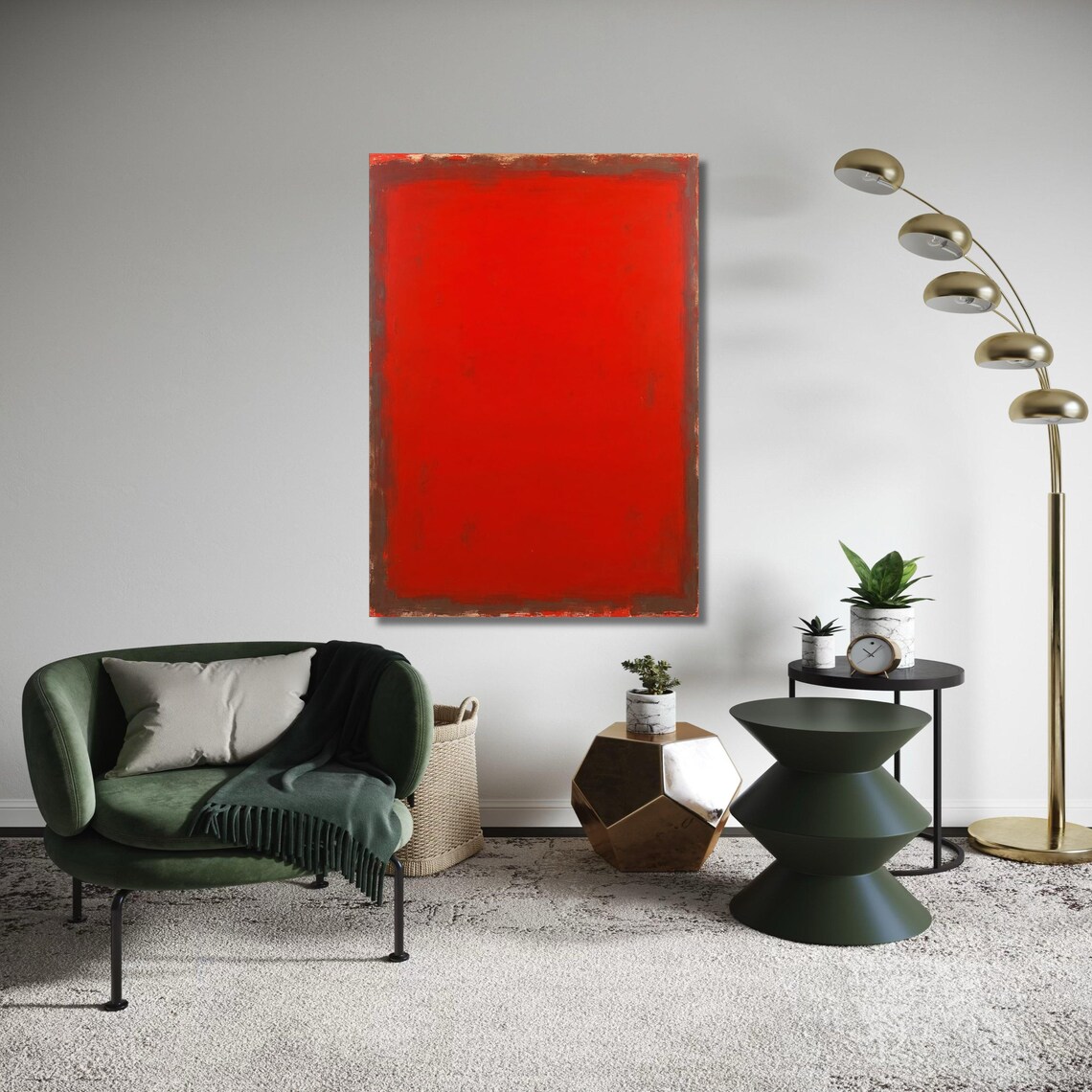 Rothko Print, Mark Rothko Inspired Canvas, Modern Minimalist Wall Art ...