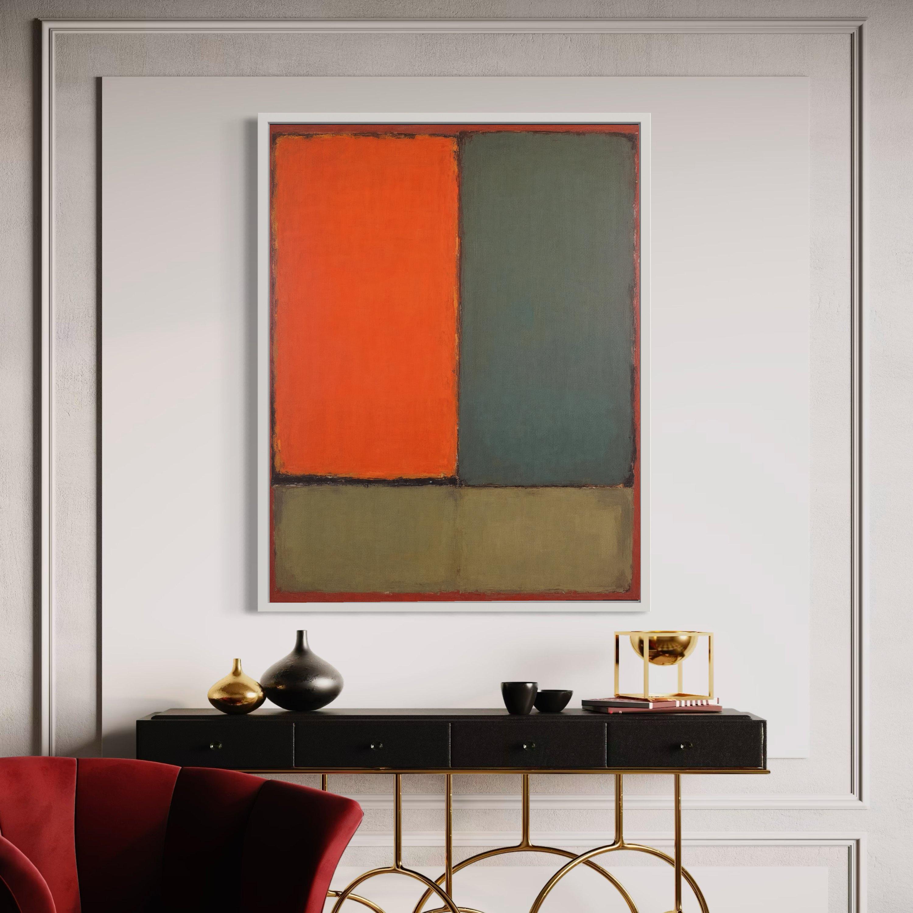 Mark Rothko Inspired Abstract Canvas Wall Art, Bold Color Blocks ...
