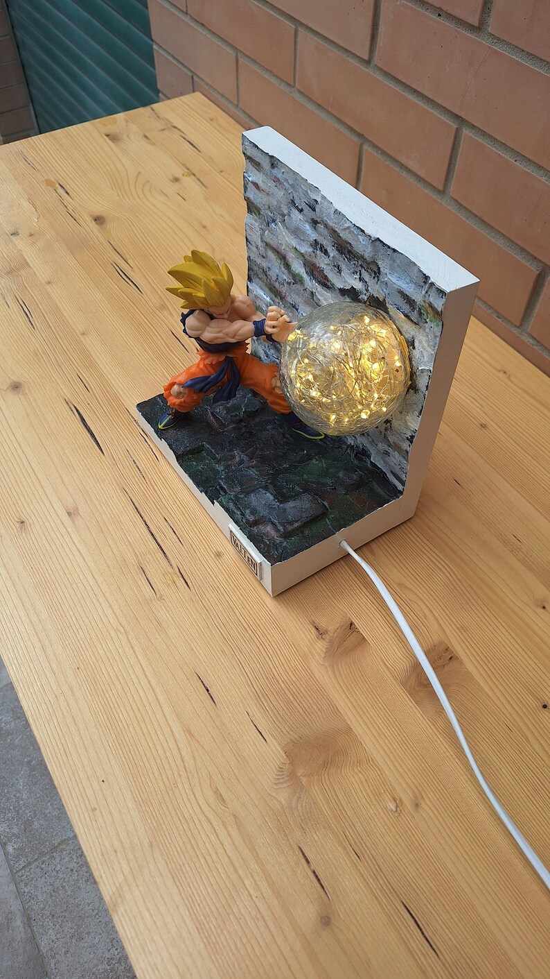 Dragonball Goku Energy Wave Action LED Lamp - Etsy