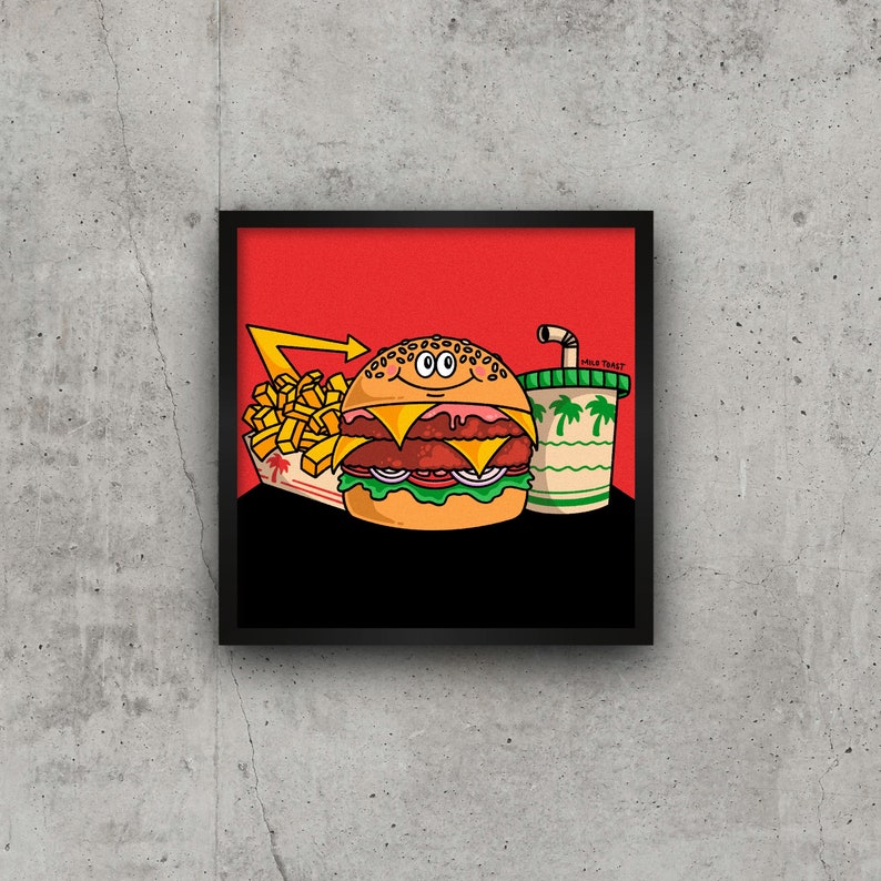 In N Out Burger Wall Print, Digital Download Wall Poster, Printable ...