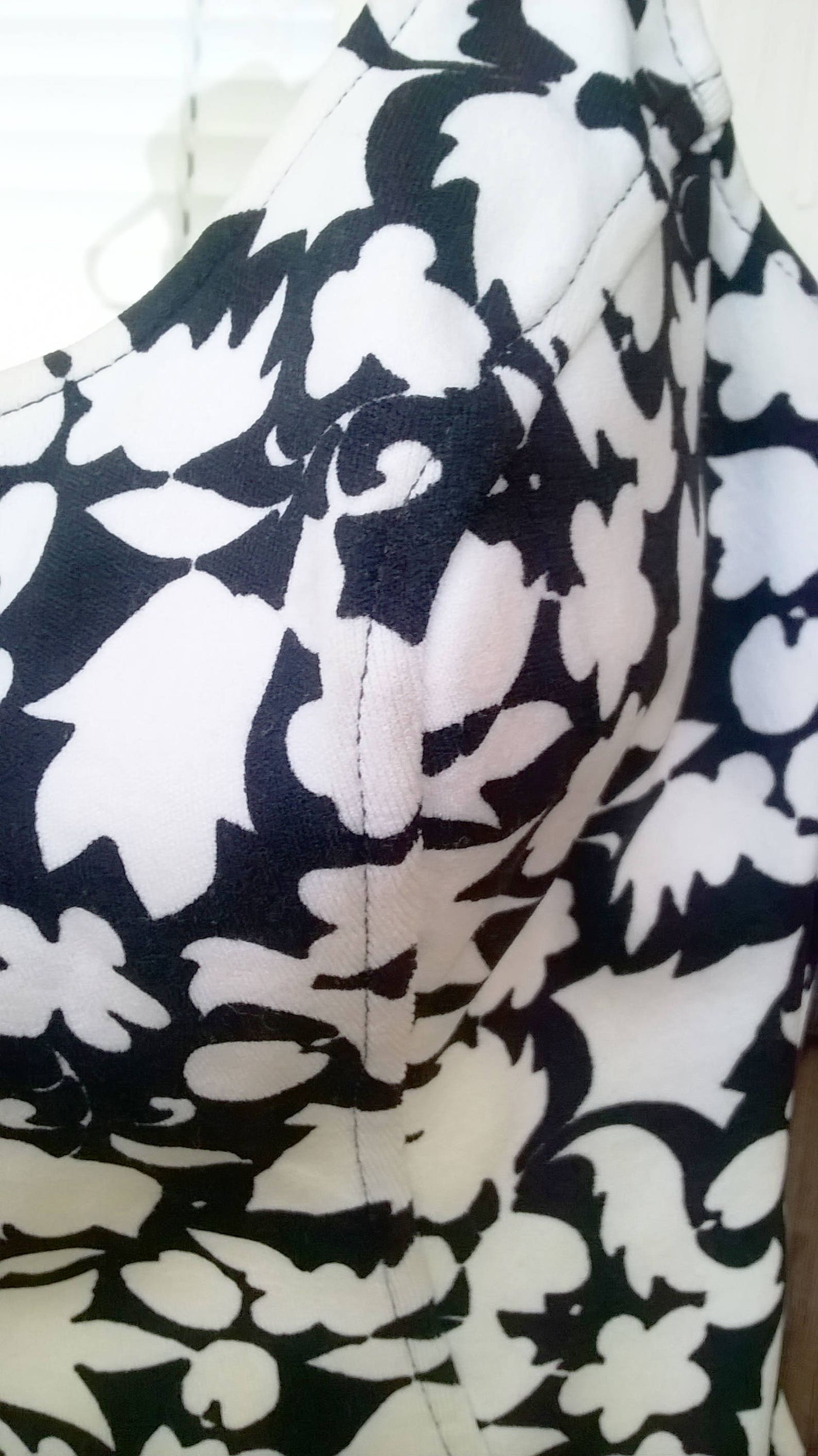 Penney's Mod Swimsuit, One Piece. Black and White , Nylon Knit Print ...