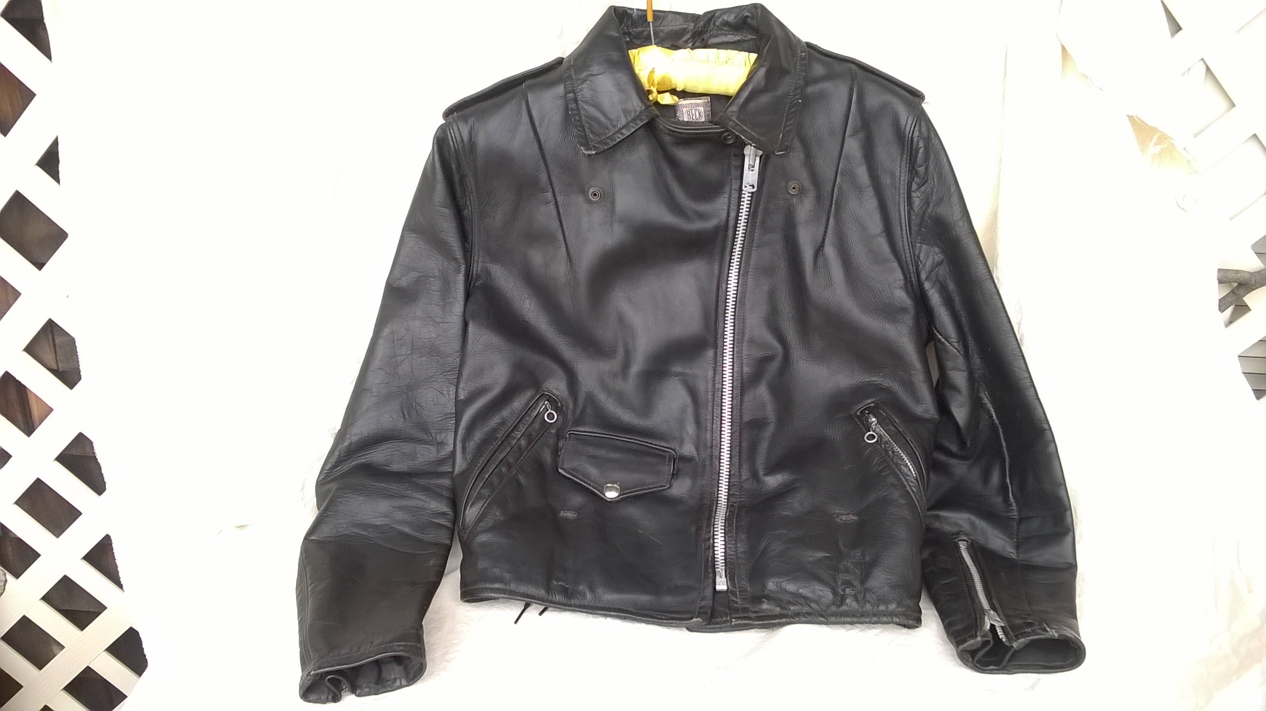 1950s Beck Motorcycle Jacket, One Star Schott Leathers, RARE Ladies ...