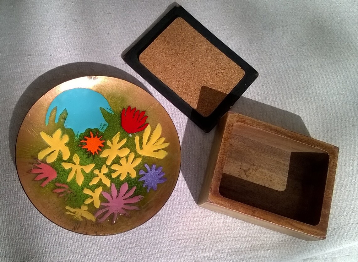 Bovano of Cheshire Conn, Small Trinket or Cigarette Box and Trinket ...
