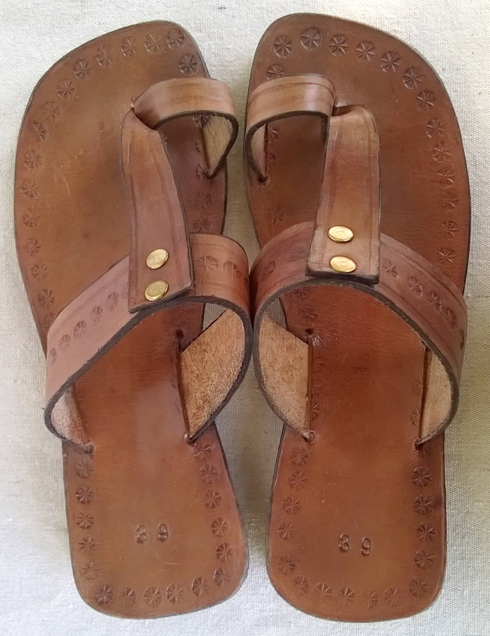 Vintage Sandals, VTG Hippie Sandals, Perfectly Cute 70s Sandals, Hand ...