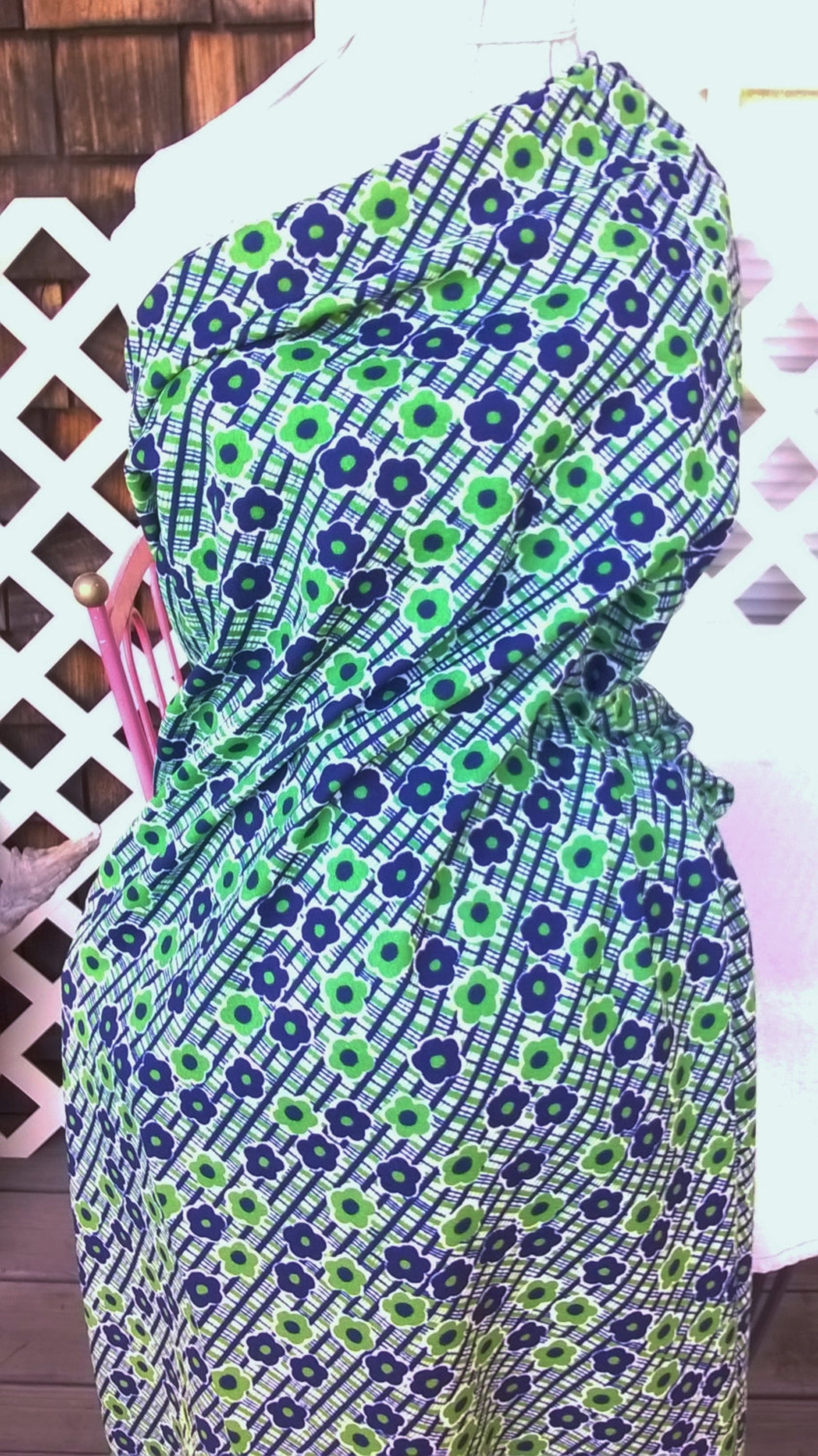 Classic 70s Polyester Knit Floral Print, Great for Dress, Sizzler ...