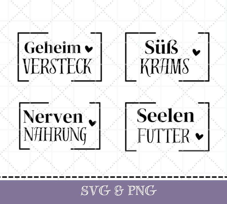 Plotter File Sayings SVG & PNG, Sweets, Storage Jars, Nerve Food ...