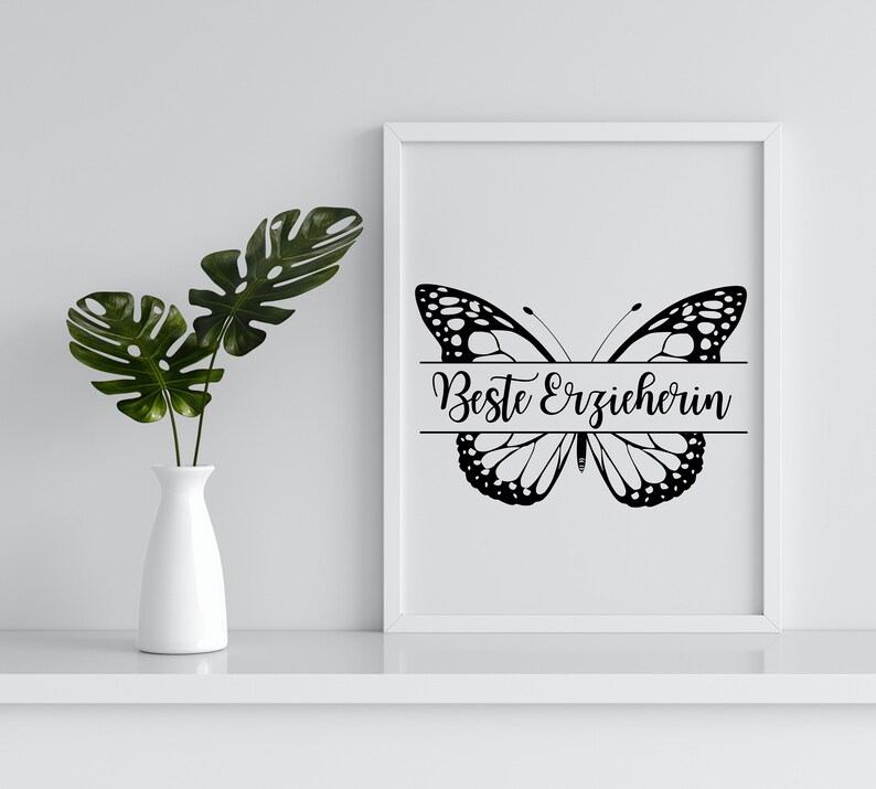 Plotter File "best Educator" SVG & PNG With Butterfly, Gift, Farewell ...