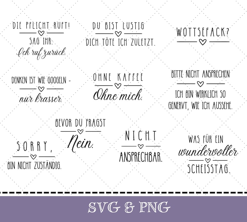 Lustige Sprüche SVG & PNG für Tassen Lasergravur-Dateien, Gravur Schrift, Plotterdateien - Etsy.de