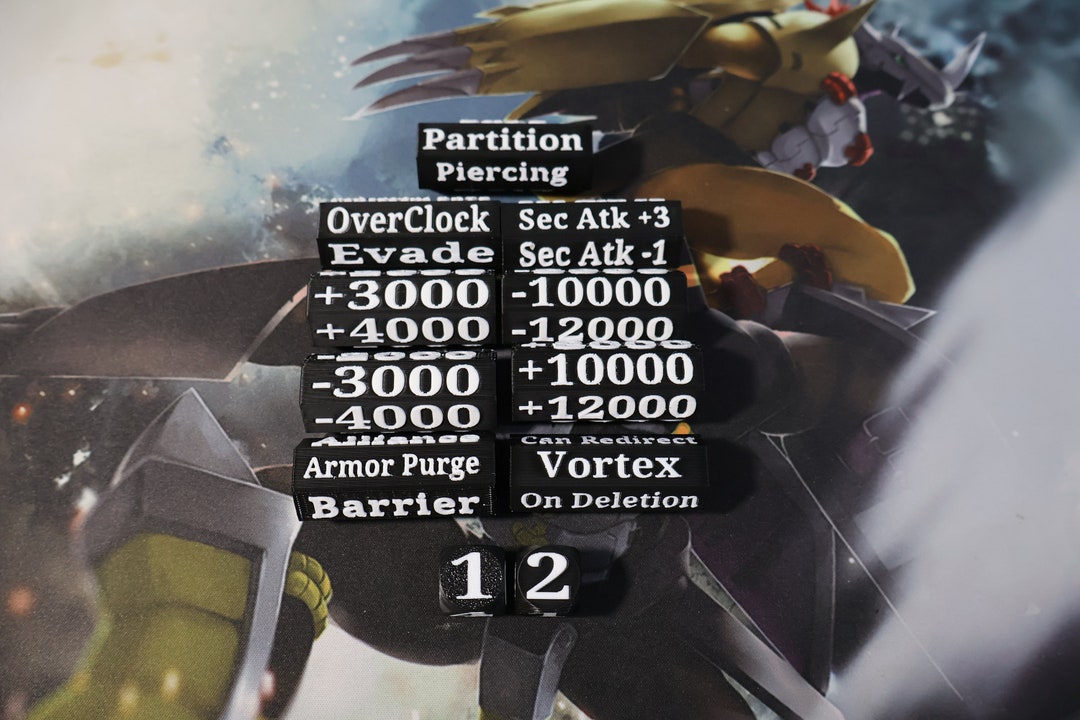 Digimon TCG Bundle Power Counters! - Etsy