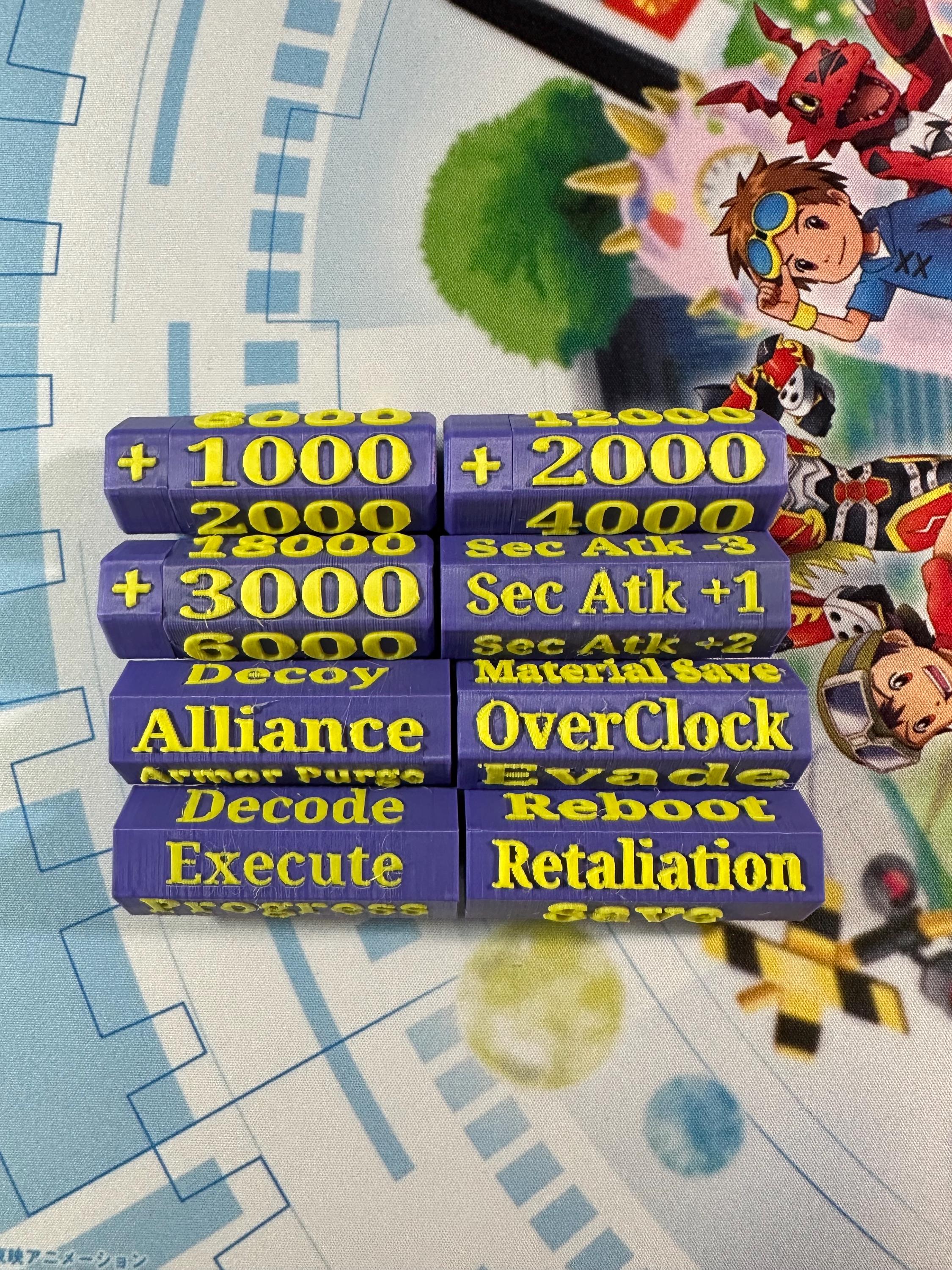 Digimon TCG Bundle Power Counters! - Etsy