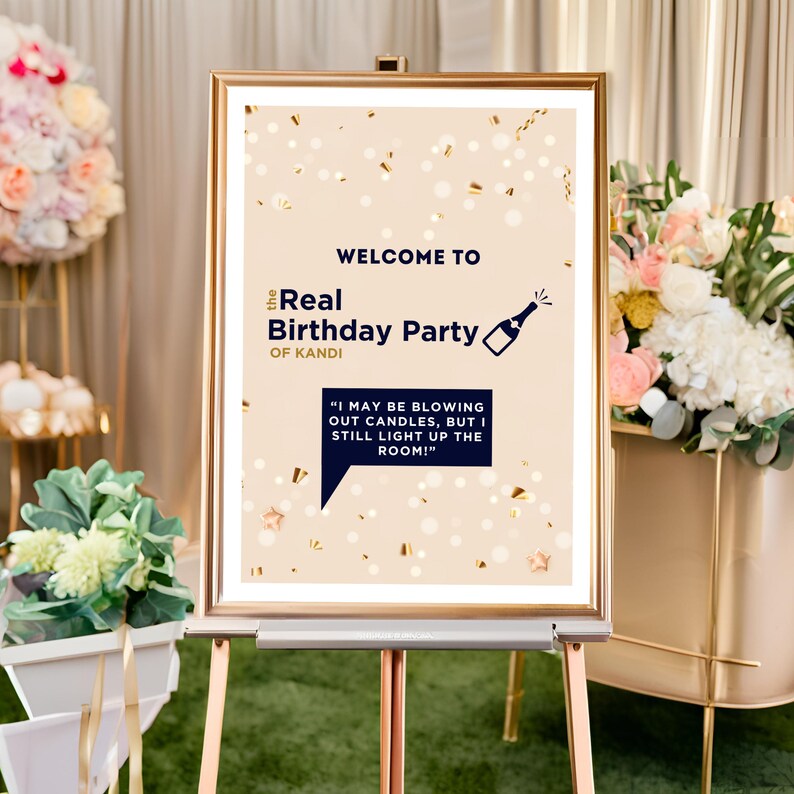 Bravo Party Sign, Real Housewives Welcome Poster, Bravo Welcome Sign ...
