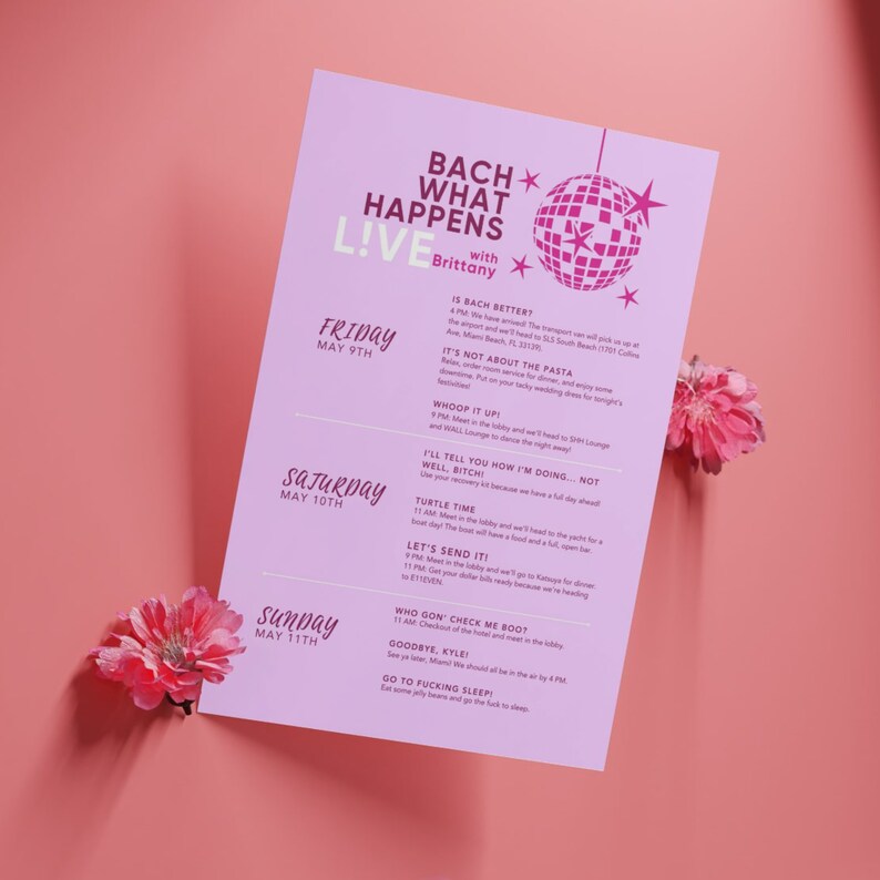 Real Housewives Bachelorette Decor, Bravo Bachelorette Decor, Real ...