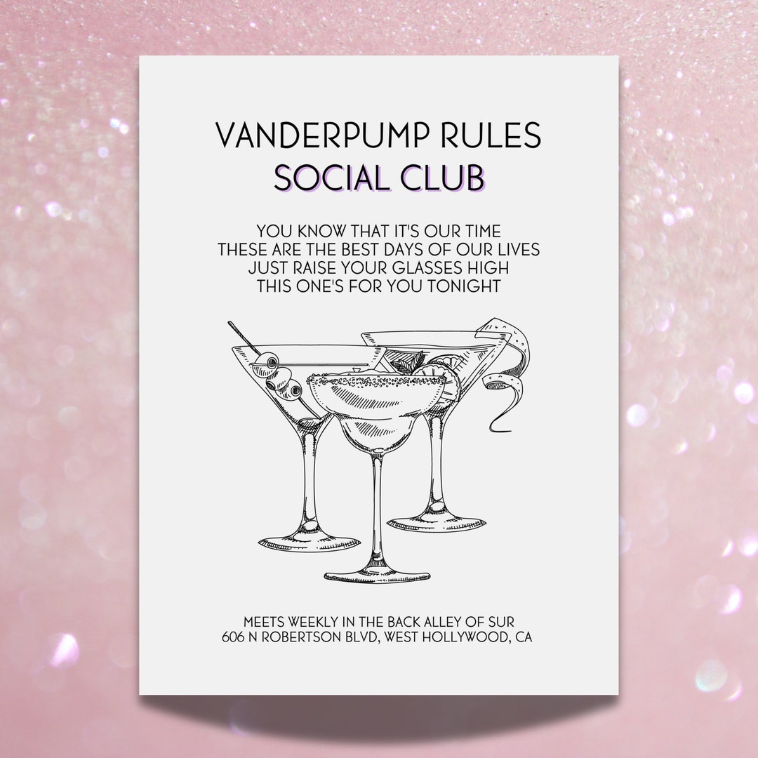 Vanderpump Rules Wall Art: Raise Your Glasses Print (digital Download ...