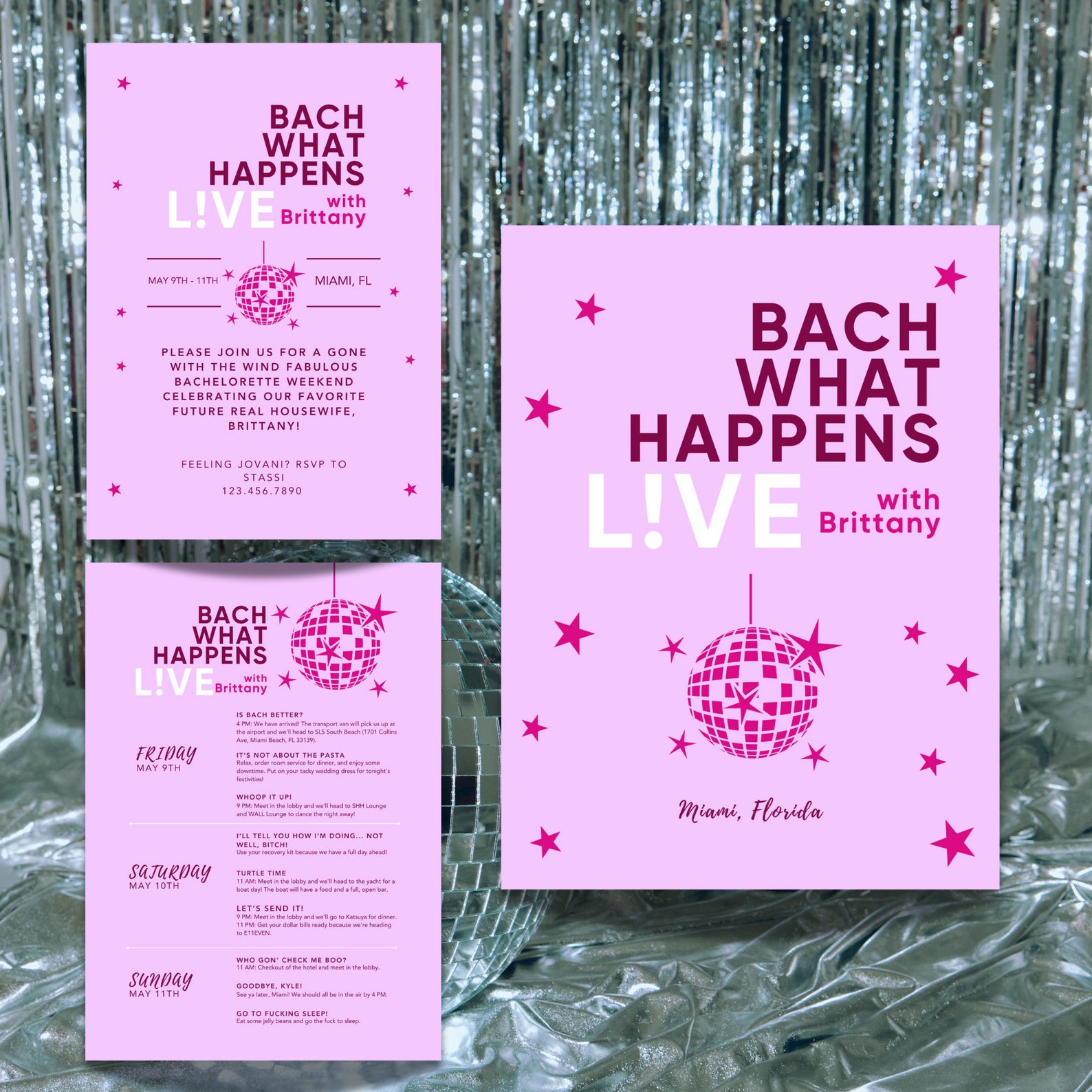 Real Housewives Bachelorette Decor, Bravo Bachelorette Decor, Real ...