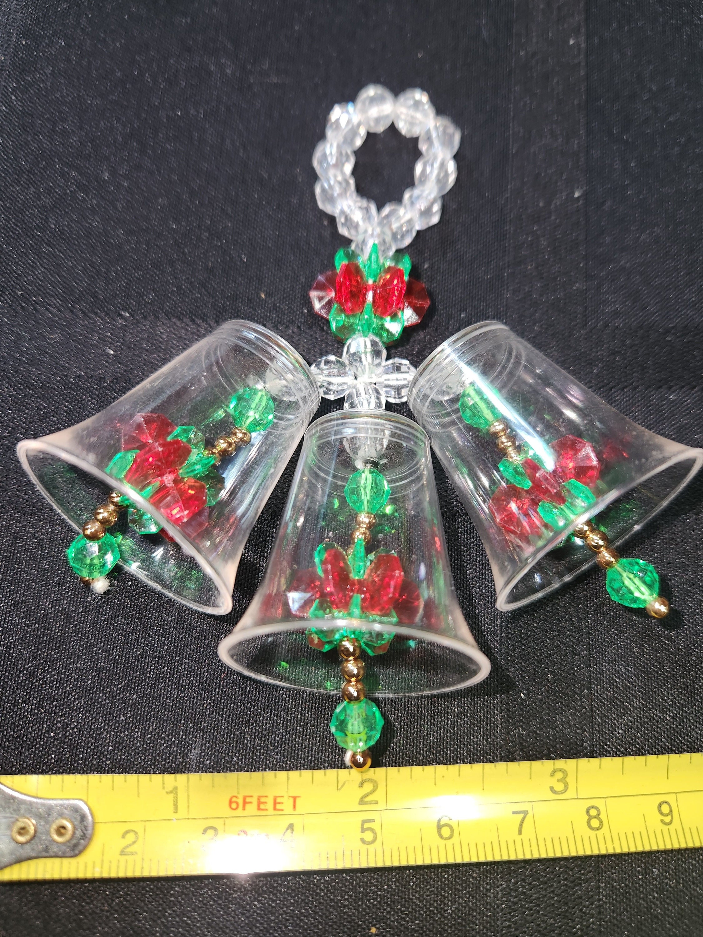 Three Bell Christmas Ornament - Etsy
