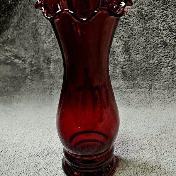 Ruffled Rim Vase - Etsy