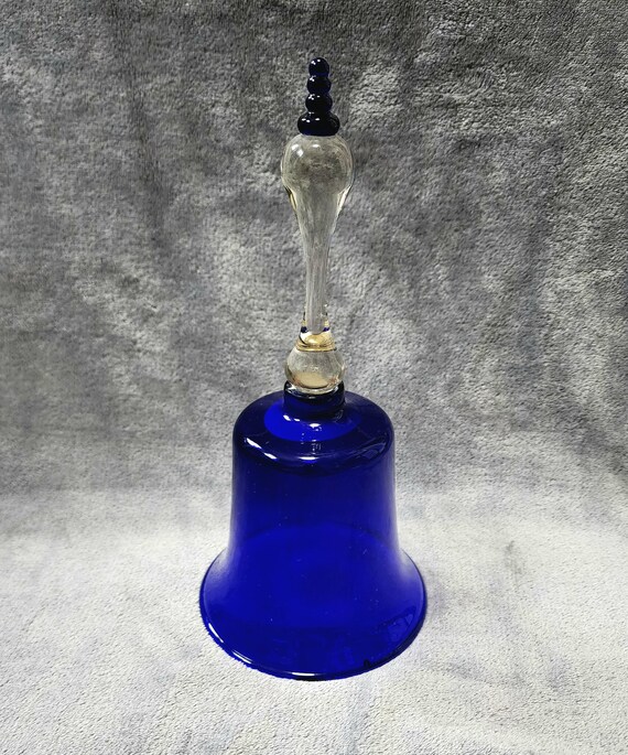 Victorian Wedding Bells ANTIQUE Bristol Blue Victorian Wedding Bell