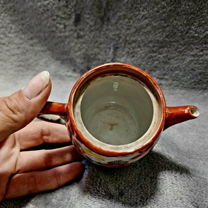 VINTAGE Mini Japanese Handpainted Teapot Without Lid - Etsy
