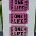 One Life Ticket Stub Bedazzled Rhinestone Canvas - Etsy
