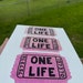 One Life Ticket Stub Bedazzled Rhinestone Canvas - Etsy