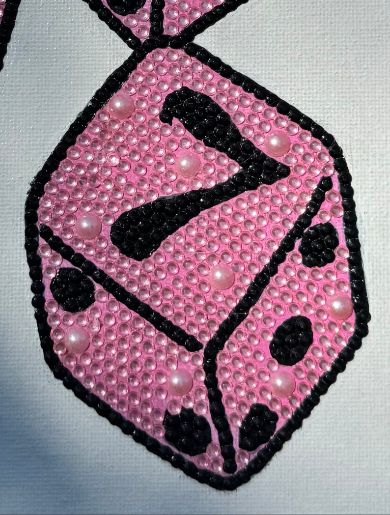 Bedazzled Rhinestone Dice Canvas Angel Numbers 777 Perfectlysparkly - Etsy