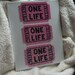 One Life Ticket Stub Bedazzled Rhinestone Canvas - Etsy