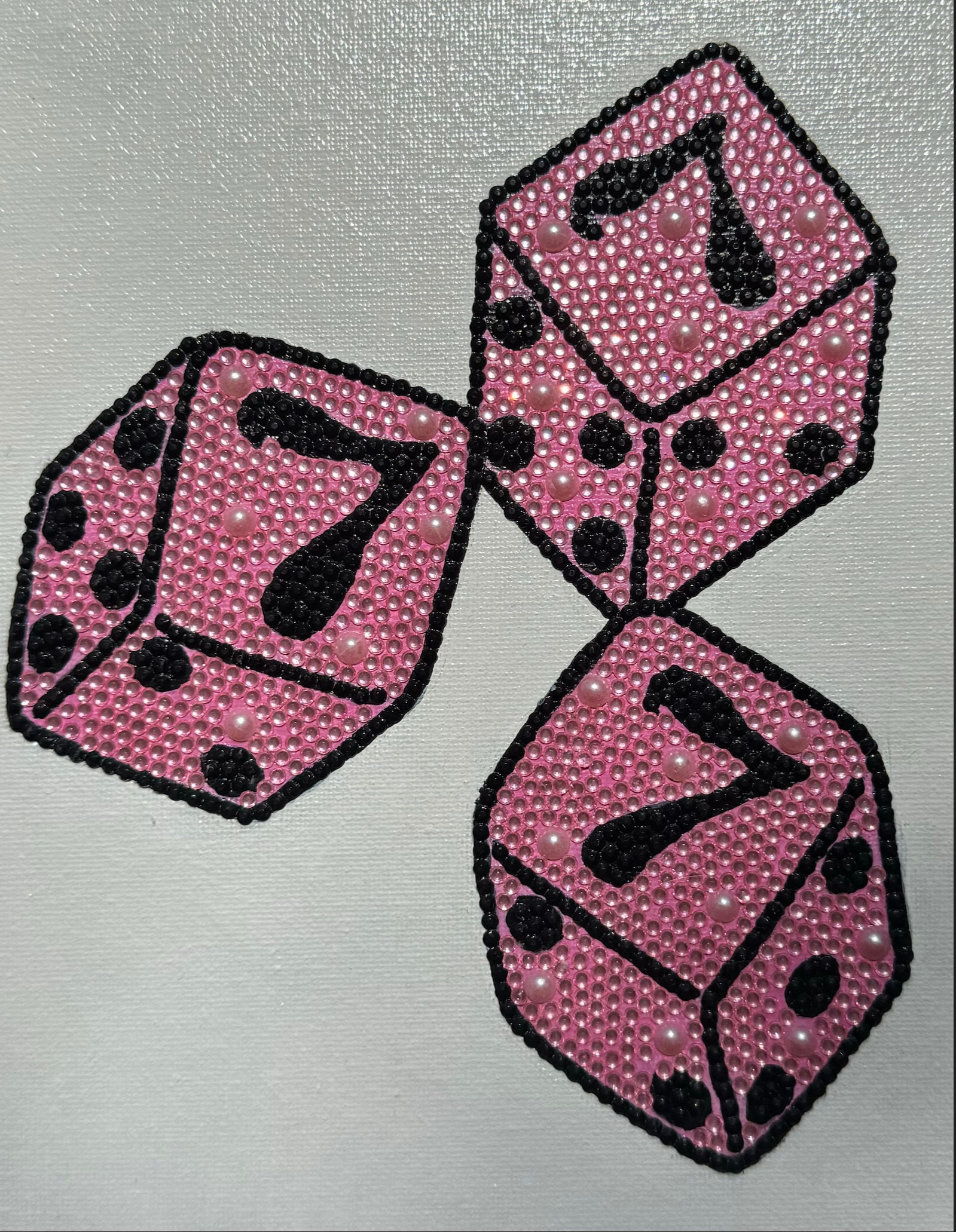 Bedazzled Rhinestone Dice Canvas Angel Numbers 777 Perfectlysparkly - Etsy