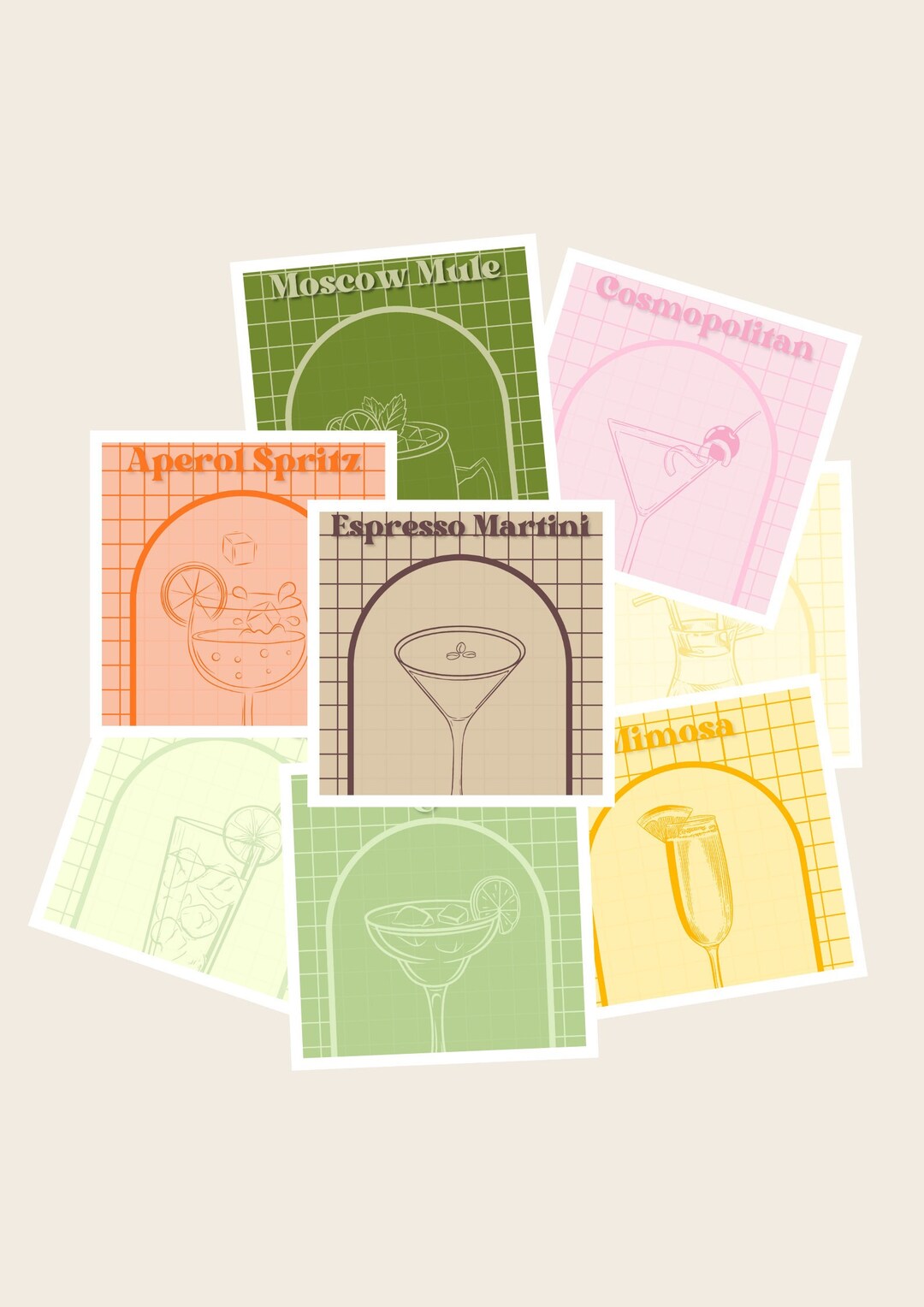 Beverage Poster Printable Collection - Etsy