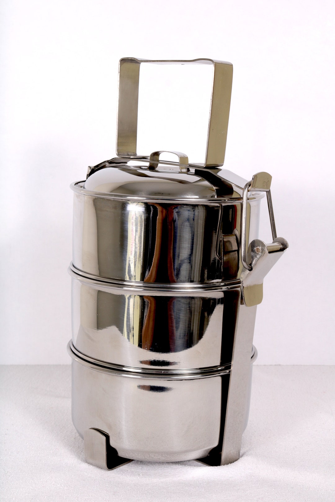3 Tier Thermal Tiffin Lunch Pots Indian Dhabba Hot Food Carrier - Etsy