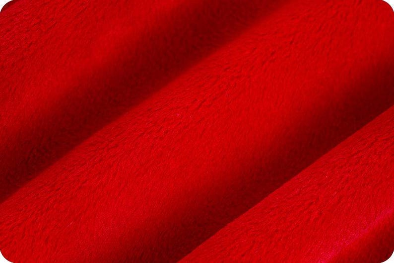 Minky Extra Wide Solid Cuddle® 3 Scarlet - Etsy