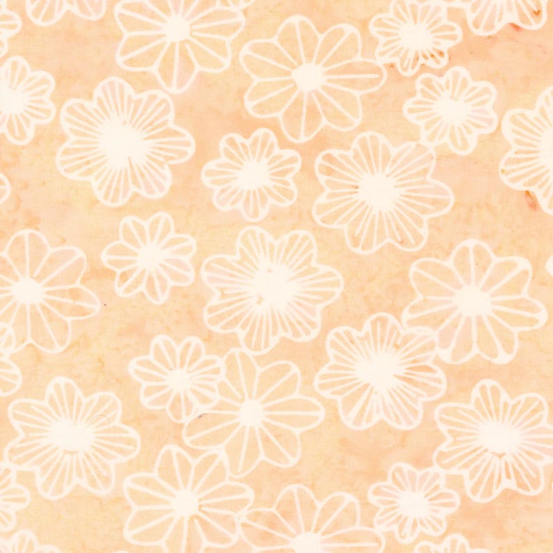 Dutchy Blues, Lilypad, Peach Batik - Etsy