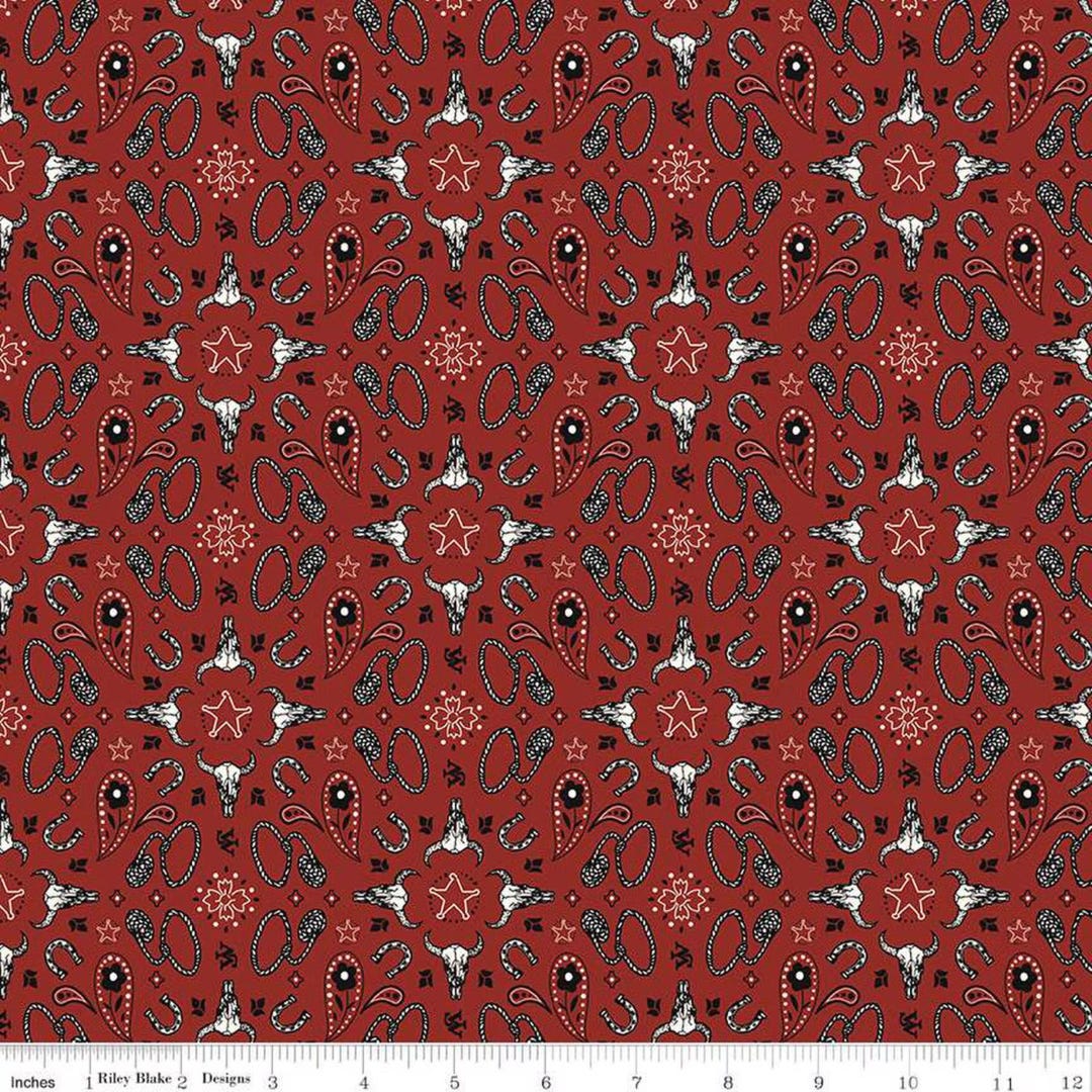 John Wayne Courage Bandana Barn Red - Etsy