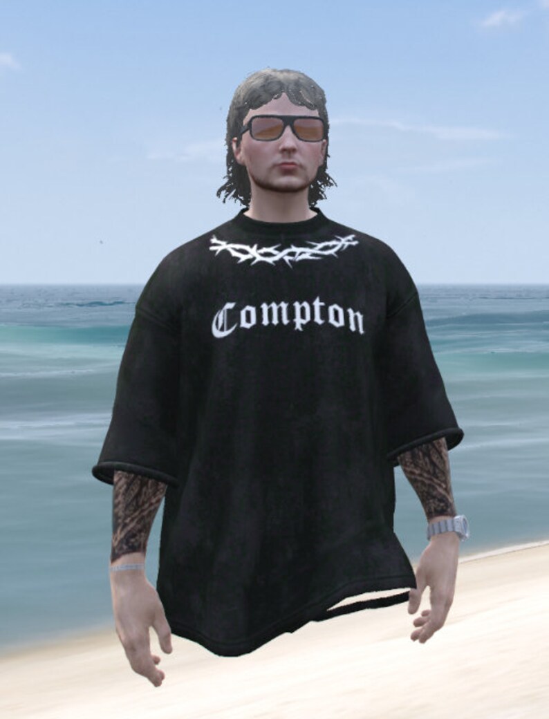 FIVEM "oversized Acid Washed Tee" for Male and Female Couple | Fivem ...