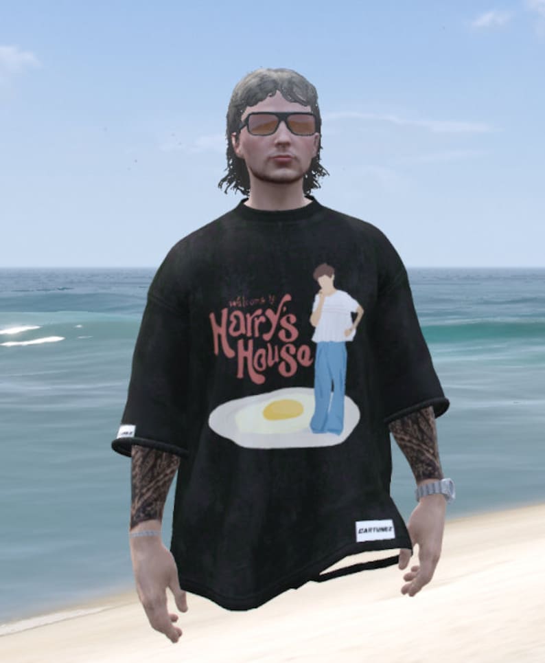 FIVEM "oversized Acid Washed Tee" for Male and Female Couple | Fivem ...