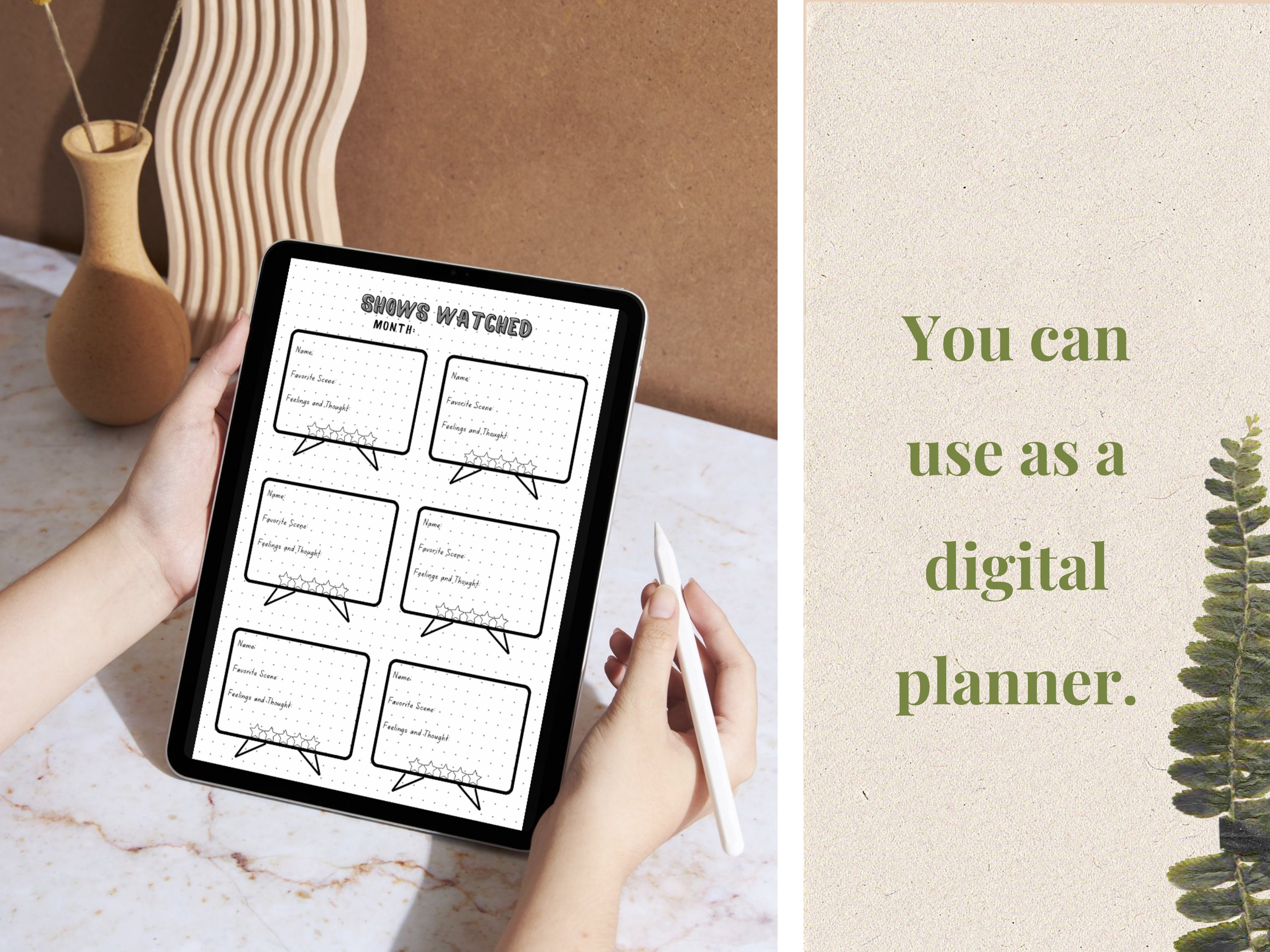 TV Shows Tracker Printable A5 Journal Page, TV Shows Watched Review ...