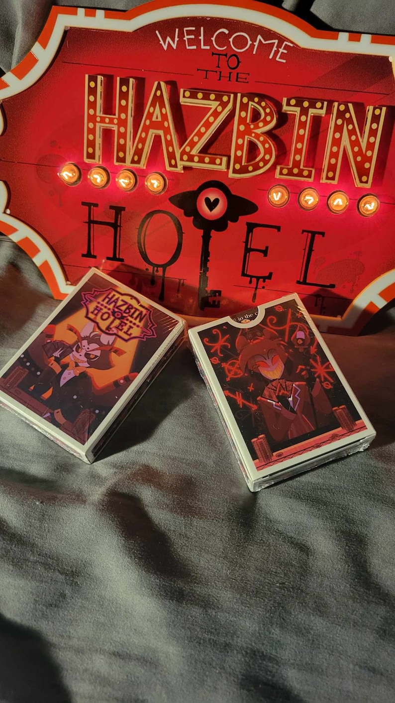 Hazbin Hotel Overlord Husk Poker Playing Cards (guest Starring Alastor ...